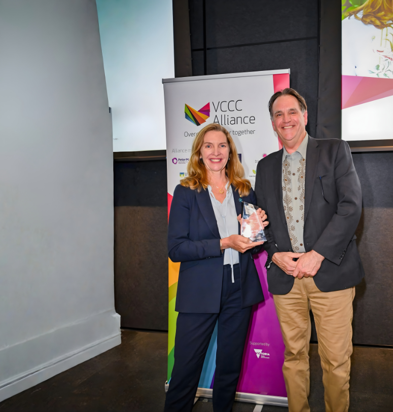 Liz Dawes OAM awarded inaugural Les Leckie Award | 2025 | VCCC Alliance